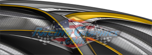 Armored Yellow Vinyl Wrap for Race Cars